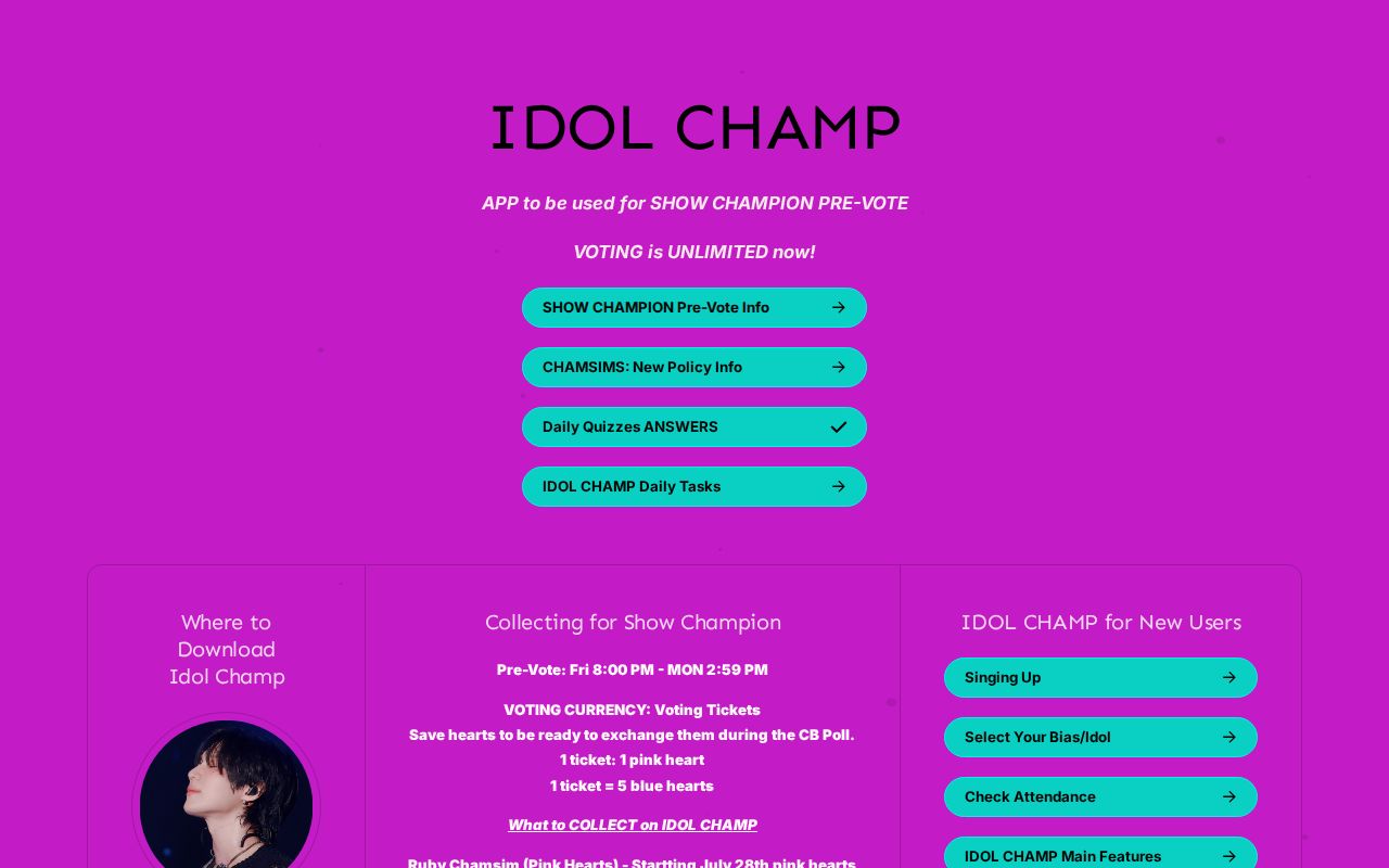 IDOL CHAMP TUTORIAL
